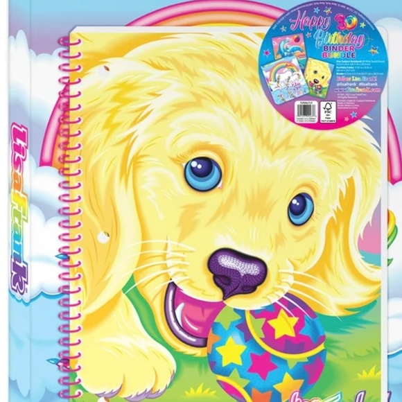 Lisa Frank | Other | Lisa Frank 3 Pc Binder Bundle Folder Notebook ...